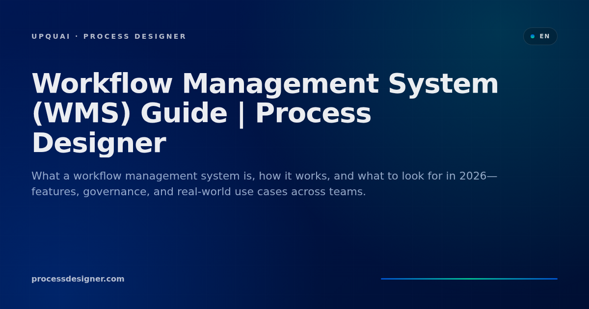 Workflow Management System (WMS) Guide | Process Designer
